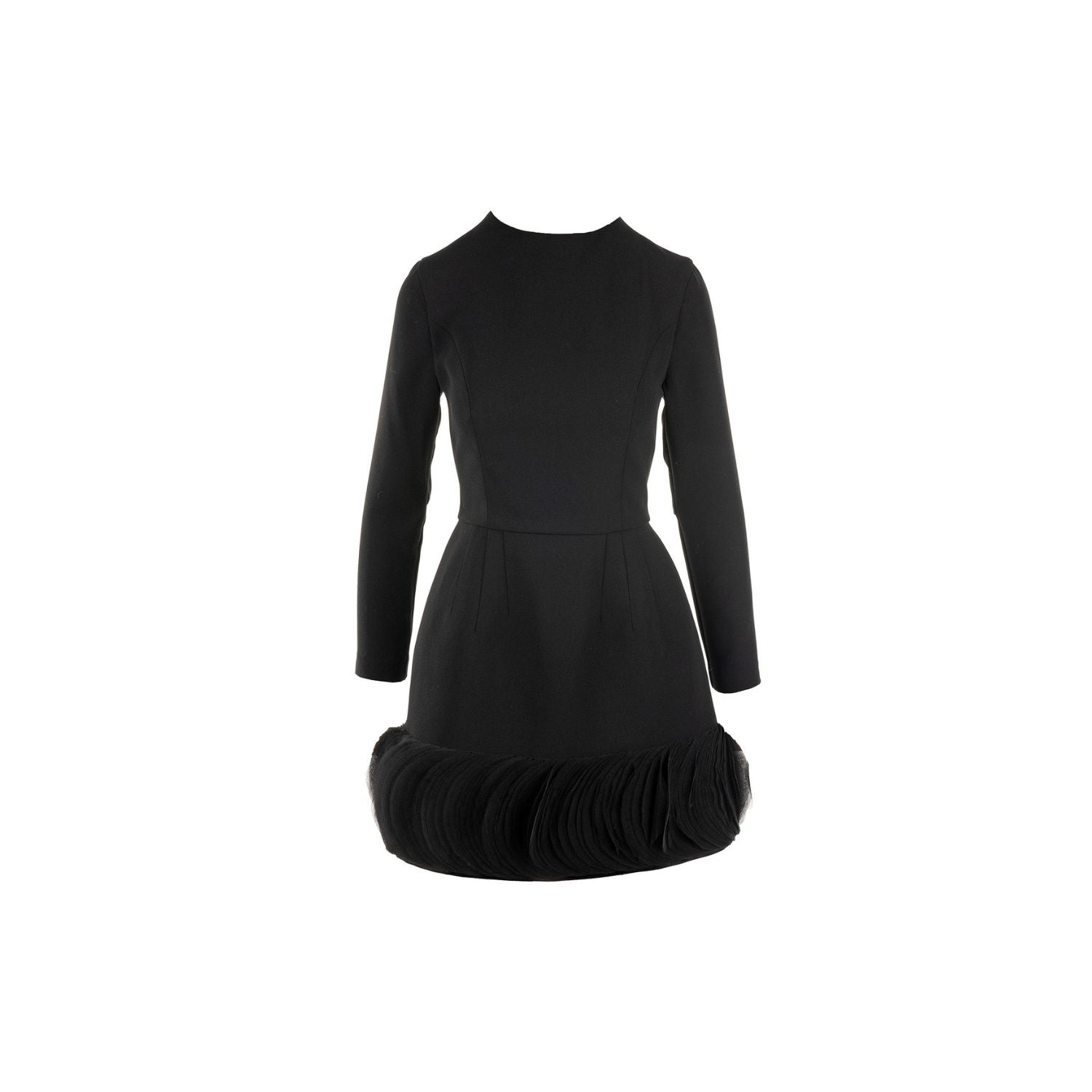 Kleit Victoria - must, pikad varrukad